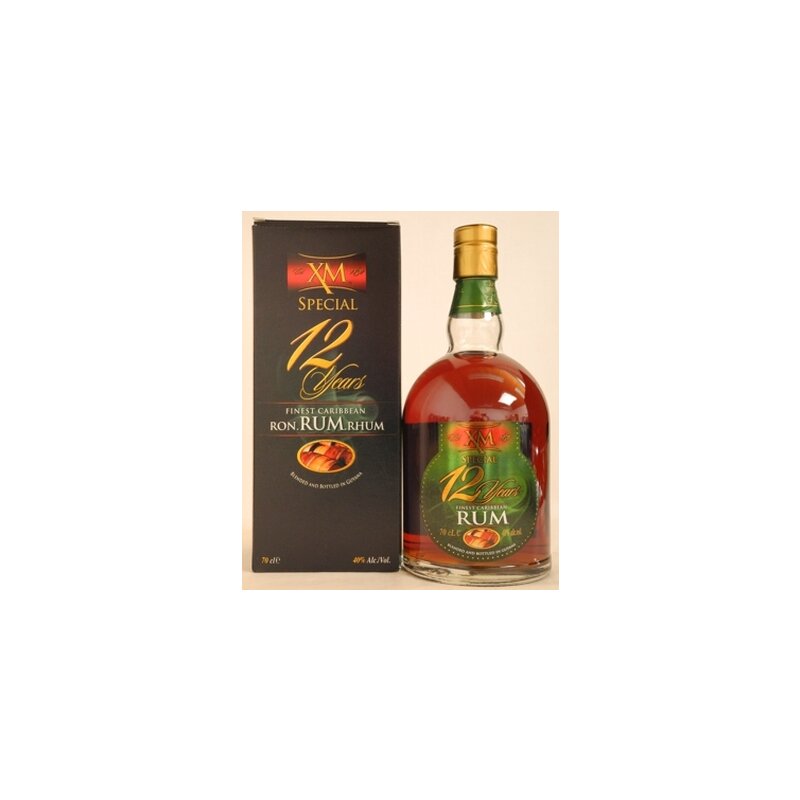 XM - 12 Jahre - 40 % - 0,7 l Finest Caribbean Ron Rum Rhum, 34,95